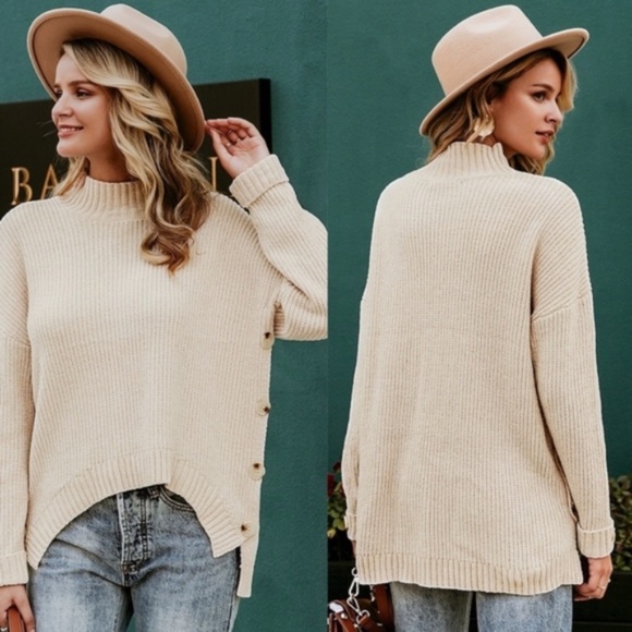 Sweaters | Jordan Side Button Sweater | Poshmark